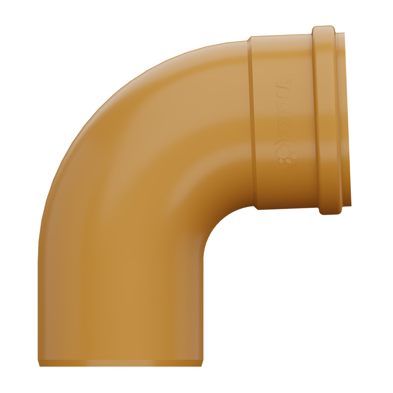 Curva 90º Coletor Esgoto PB Curta INJ | Produtos | Tigre Brasil